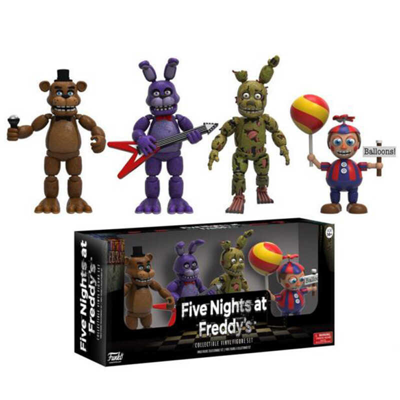 1 15Cm FNAF Figures Freddy Bonnie Foxy Chica Fazbear Bear Action Figure ...