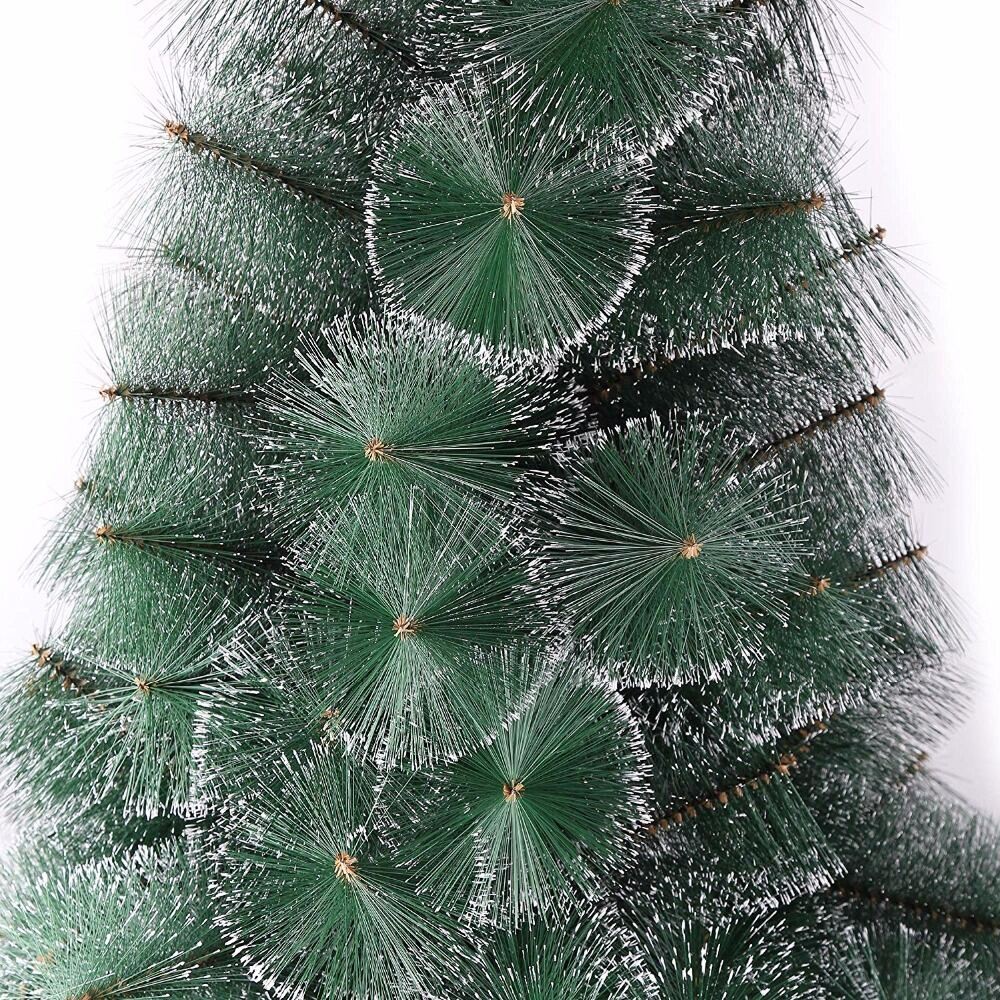 Green Flowering tree Christmas Tree 4/5/6/7FT Snow White Pine Needle ...