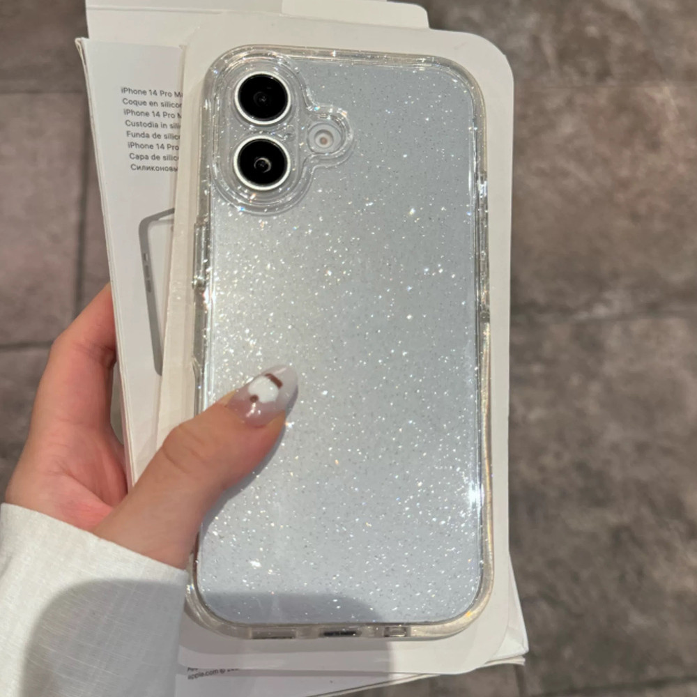 Simple Casing Glitter Shiny Phone Case For iPhone 16ProMax 16Pro 16 ...