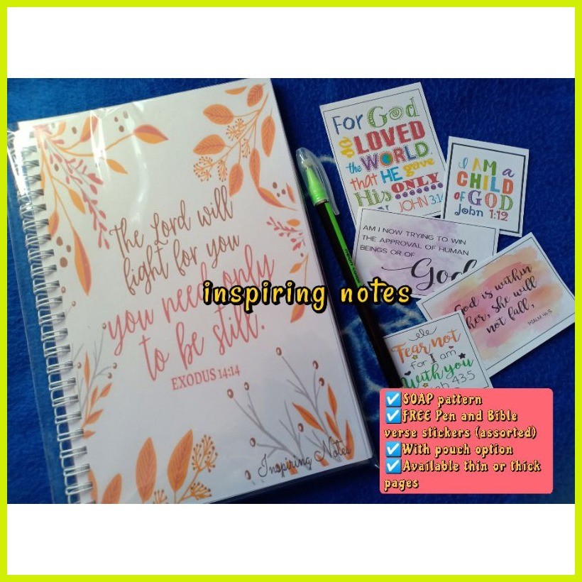 ๑ EXODUS 14:14 SOAP Devotion Notebooks (100 & 180 pages) | Shopee ...