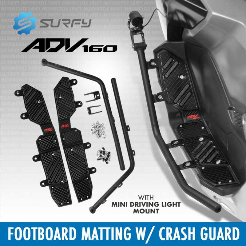 160 Sharkpower ADV Footboard Matting With Crash Guard MDL Bracket New ...