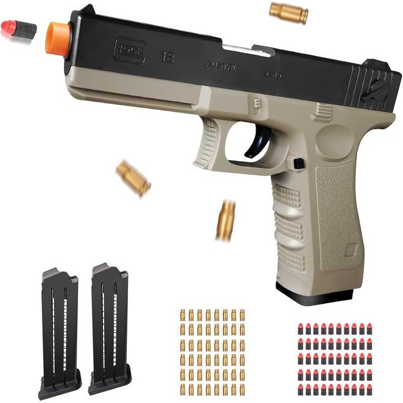 Zanktony Soft Bullet Blaster with Shell Ejecting - Sturdy Toy Gun Gift ...