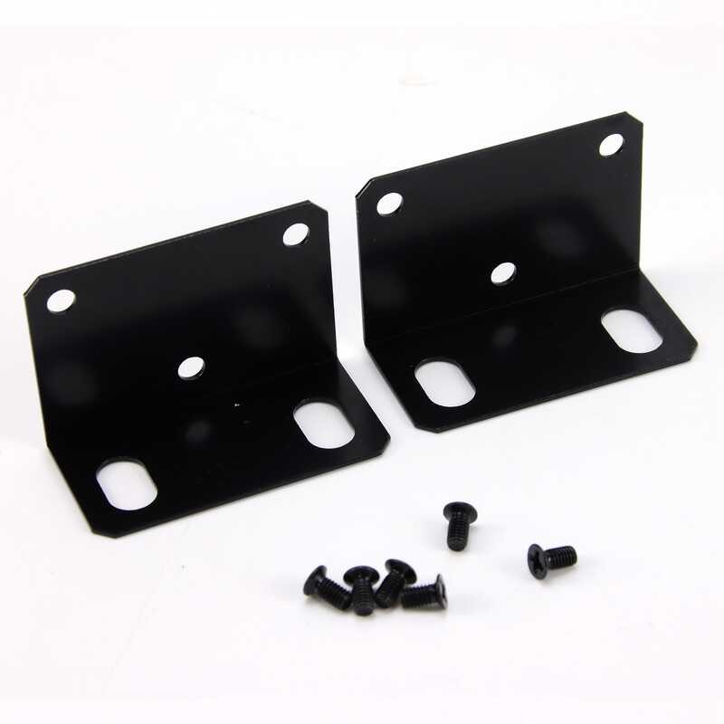 1 Set Metal 1U 19" Rack Mount Ear Mounting Jointing With Screw Cap For ...