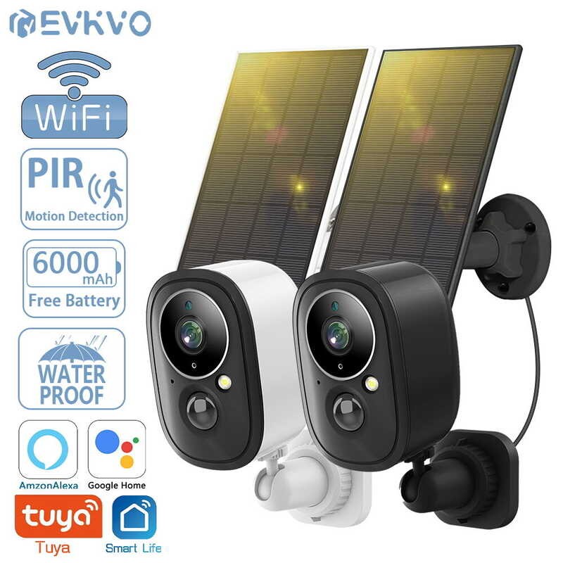 WIFI Solar IP Camera Low Power Wireless Rechargeable Battery 5Mp PIR ...