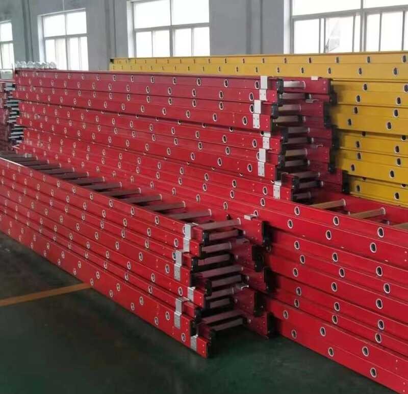 Heavy Duty Fiberglass Folding Combination Step Extension Ladder ...