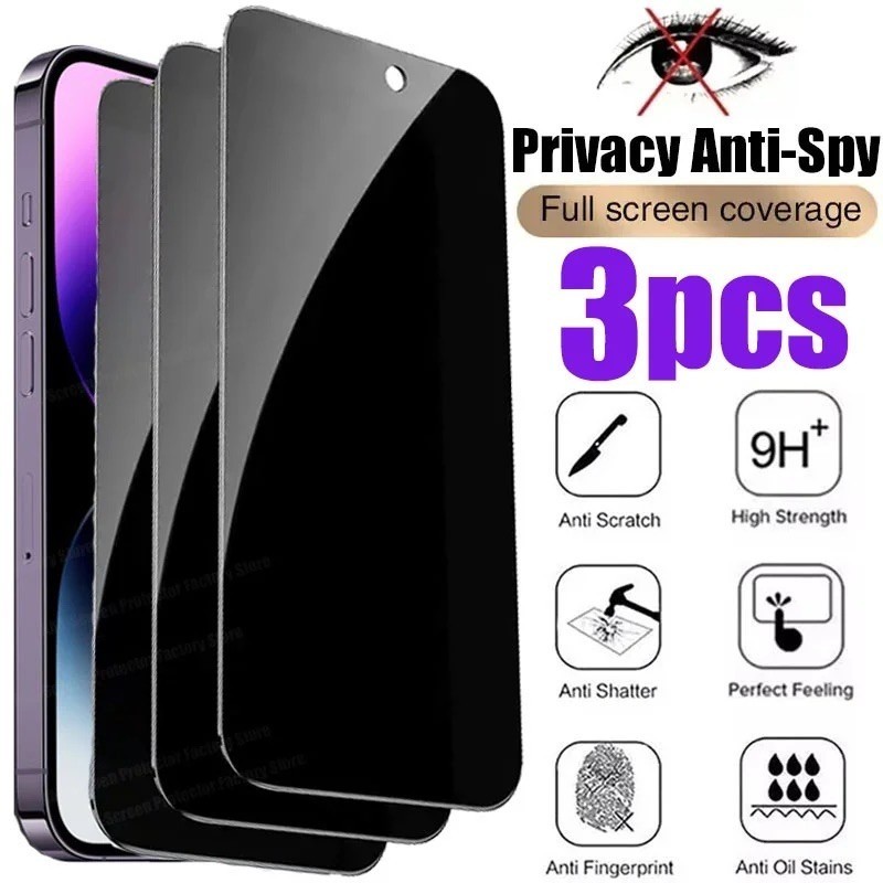 Anti-Spy 8K HDR For OPPO A16 A15 A77 A5s A3s A3X A18 A38 A12 A17 A57 A58 A60 Tempered Glass Film ...