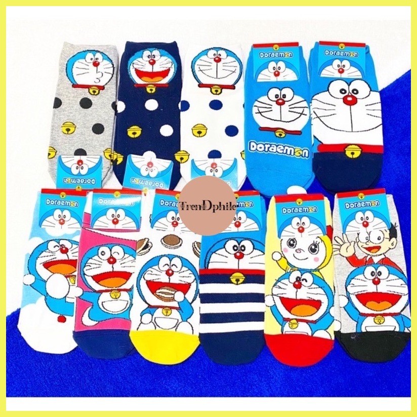 Doraemon Authentic Ankle Socks Korean Socks | Shopee Philippines