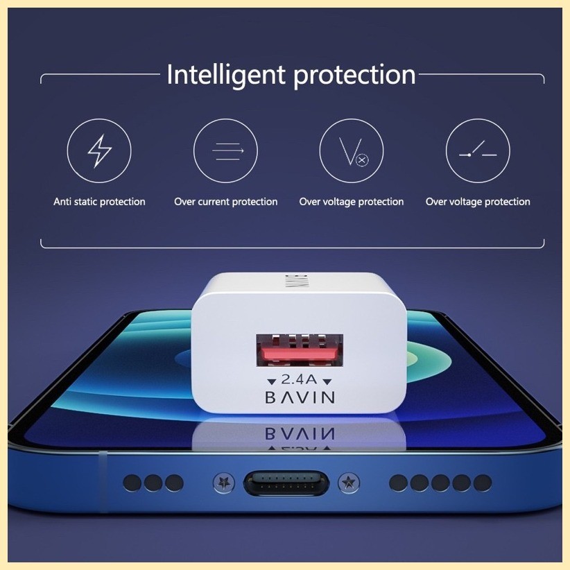BAVIN PC516 2.4A Universal Charger for Micro / iOS / Type-C | Shopee ...