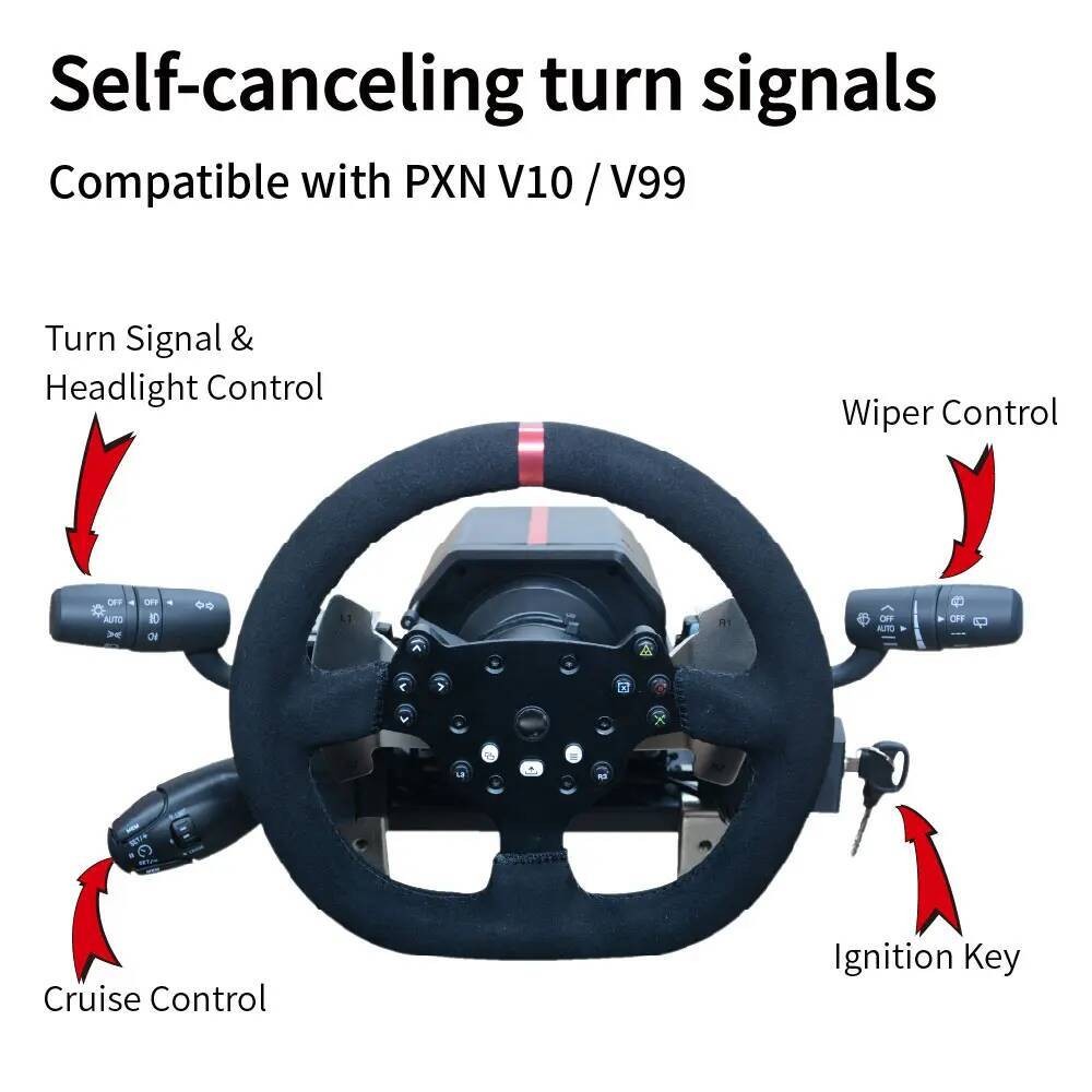 PXN For V10 V99 Racing Simulator Steering Wheel Euro/American Truck ...