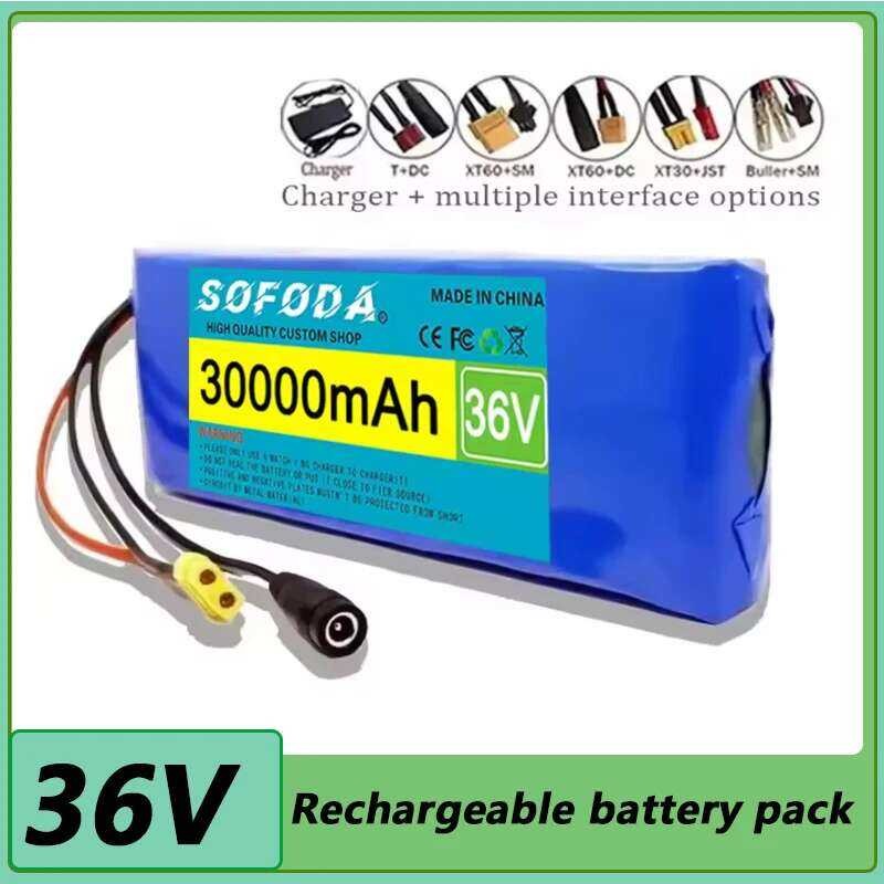 A A 36V NEW 10S1p Battery Pack 18650 30Ah Lithium Li-Ion Rechargeable ...