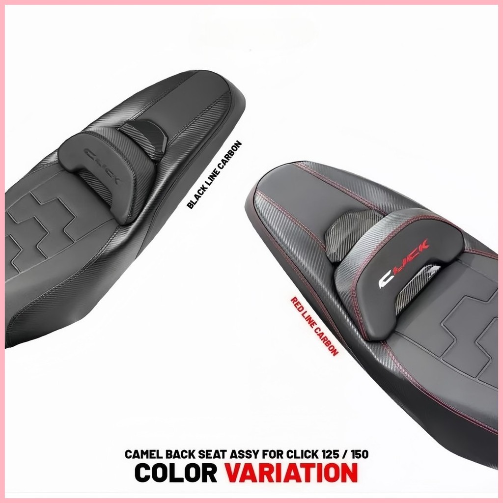 Honda Click 125i 150i V2/V3 Camel Back Seat Assy With Embroid Carbon ...