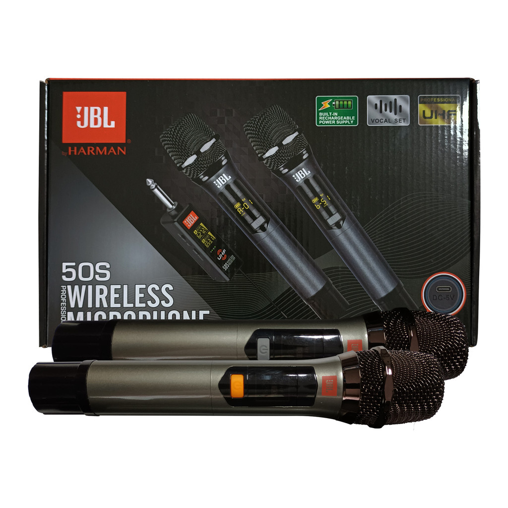 JBḶ 50s Handheld Wireless Microphone – Crisp Sound, Long Range (UHF ...