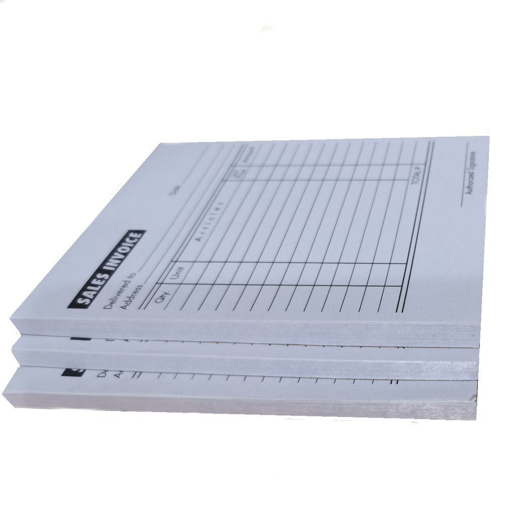 Sales Invoice / Receipt paper (12 Pads) | Shopee Philippines