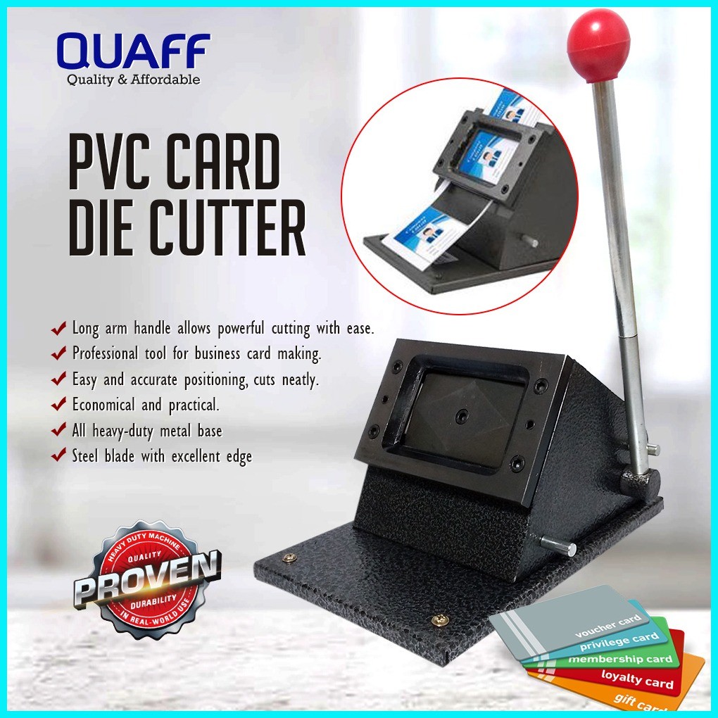 QUAFF PVC Die Cutter Heavy Duty Metal Body (86x54mm) | Shopee Philippines