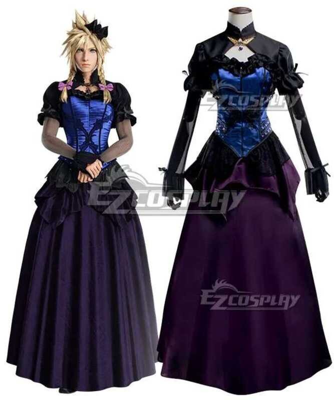 M Game Final Cos Fantasy VII Remake Girl Ver2 Cosplay Costume Dress ...