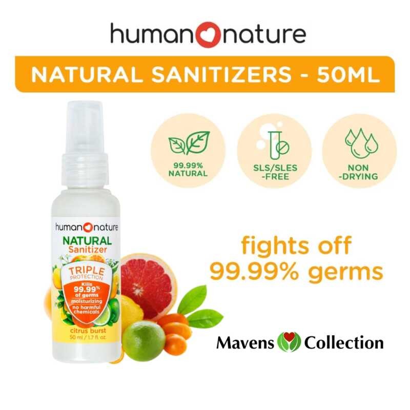 Human Nature 50Ml Spray Sanitizer Citrus Burst Ea2 4C | Shopee Philippines