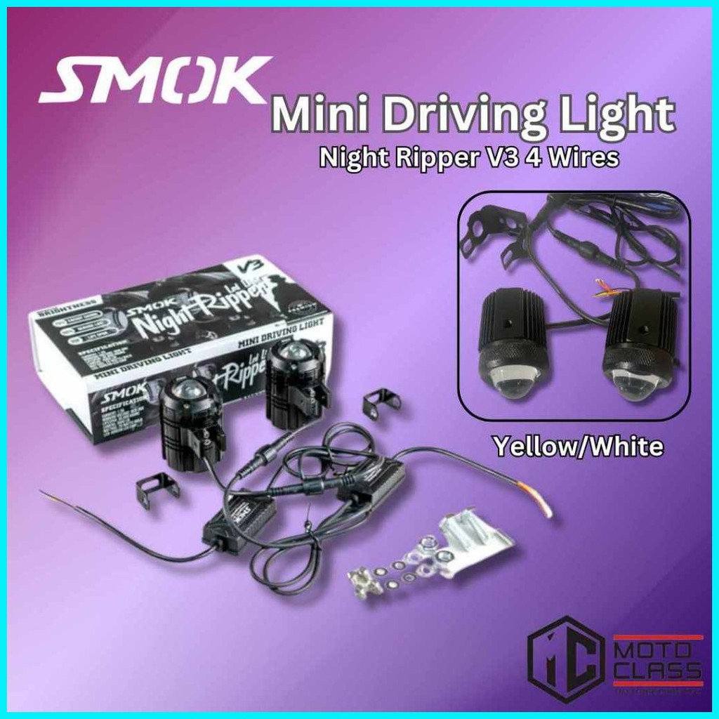 SMOK MINI DRIVING LIGHT 4 wires v3 night ripper RETAIL | Shopee Philippines