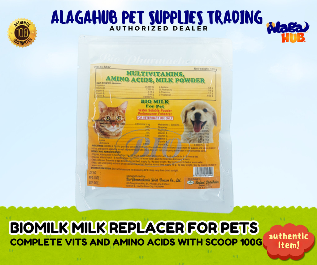ALAGA BIOMILK MILK REPLACER AND ENHANCER FOR PUPPIES KITTEN DOG CAT ...