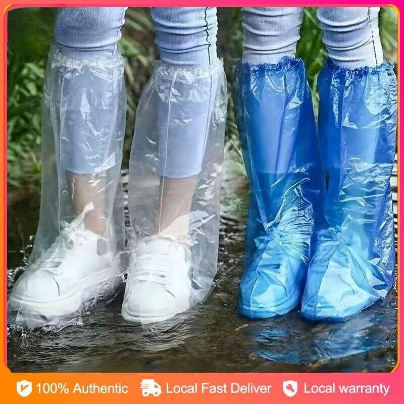 10Pcs Waterproof Shoes Cover For Rain Are Long Thick And Anti-Slip ...