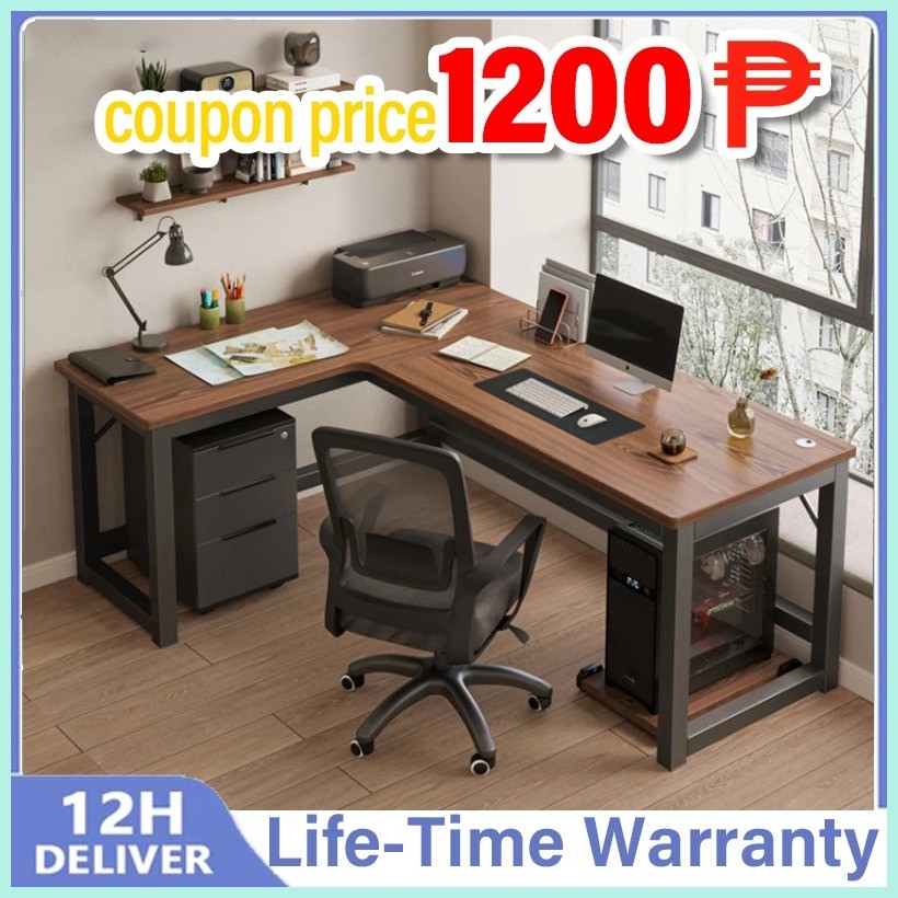 Table L-shape Computer Desk Corner Study Table/Office Table Home Modern ...