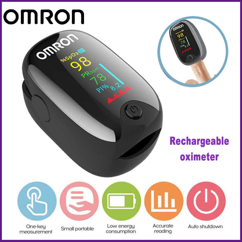 Omron Rechargeable Pulse Oximeter For Child And Adults Blood Oxygen ...