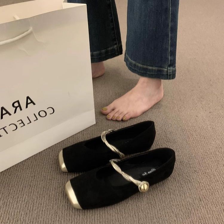 Japanese Flat-heeled French Style Mary Jane Single Shoes Women's Shoes ...