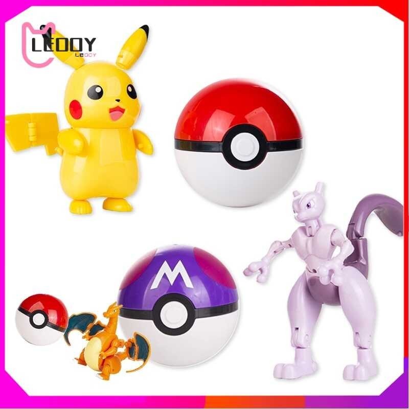 Toy Transforming Anime Pikachu/ Charizard/ Mewtwo Figure Birthday Gift ...