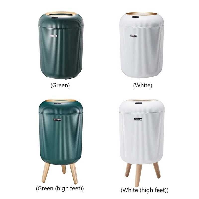 9.5L/10L Smart Dustbin With Lid Non-Slip Footbed Automatic Sensor ...