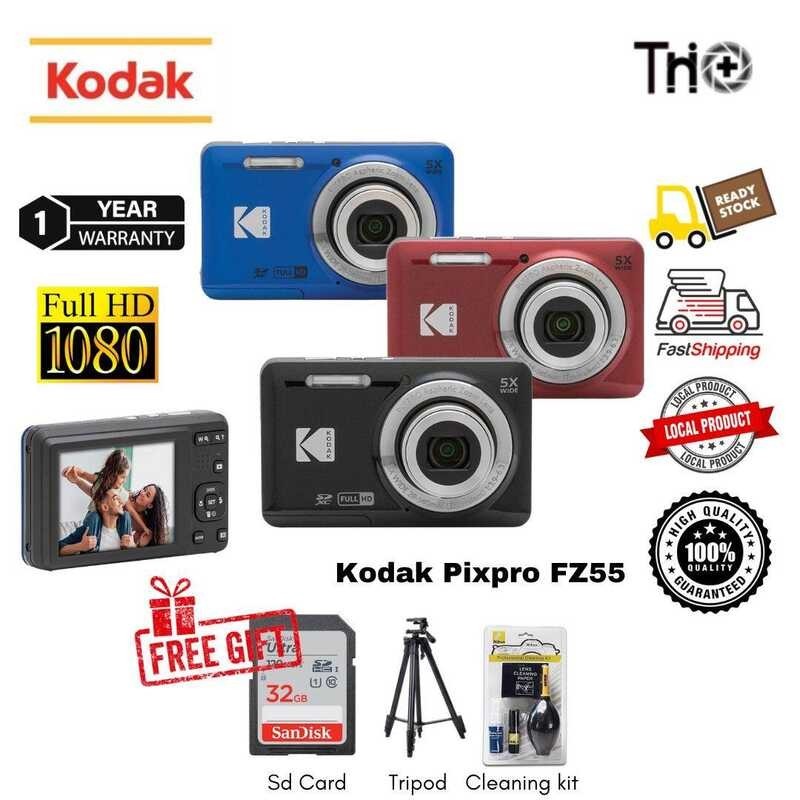 PIXPRO Kodak Fz55 Digital Camera 16Mp 1/2.3" CMOS Sensor 5X Zoom ( 1 ...