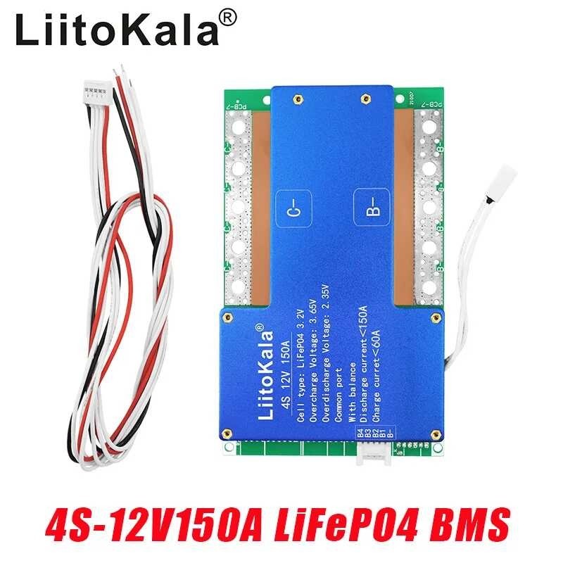 Liitokala ∮ 4S 12V 100A/150A/200A BMS Lifepo4 Lithium Iron Phosphate Protection Circuit Board ...