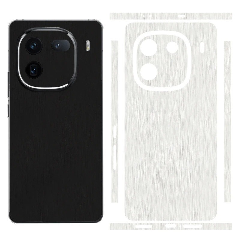 Metal Brushed Drawing Grain Full Body Phone Sticker For Vivo iQOO 12 ...
