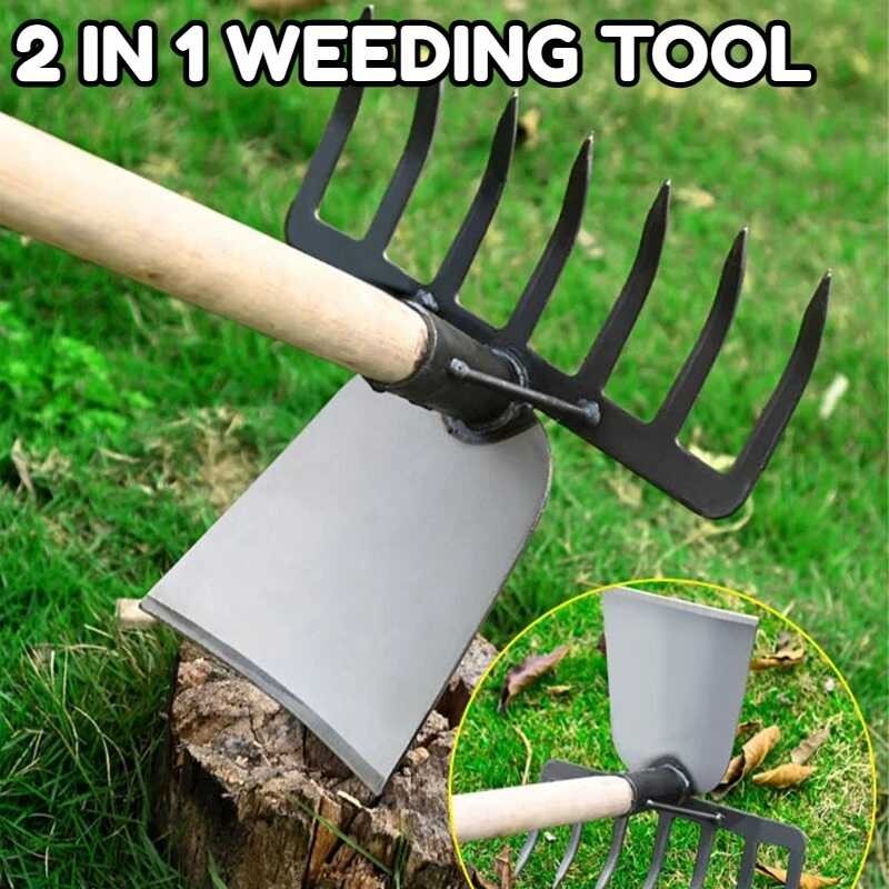 Agricultural Hoes Handheld Hoe Rake Planting Vegetable Farm Garden ...