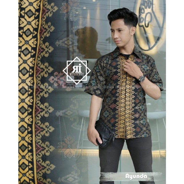 Elegant Men's Batik Shirts Traditional Tops Indonesian Men's Batik ...