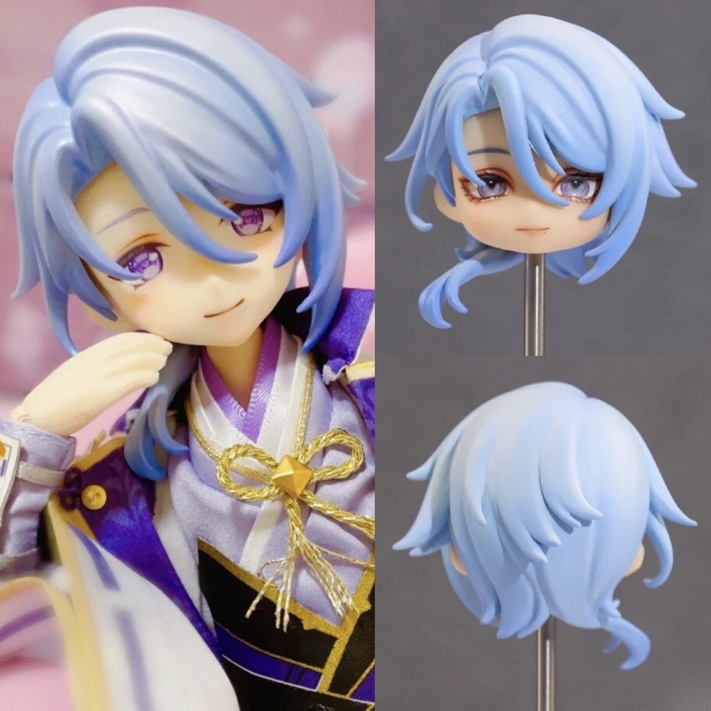 Kamisato Ayato Genshin GSC head shell ob11 hair ob22 detachable baby head bjd | Shopee Philippines