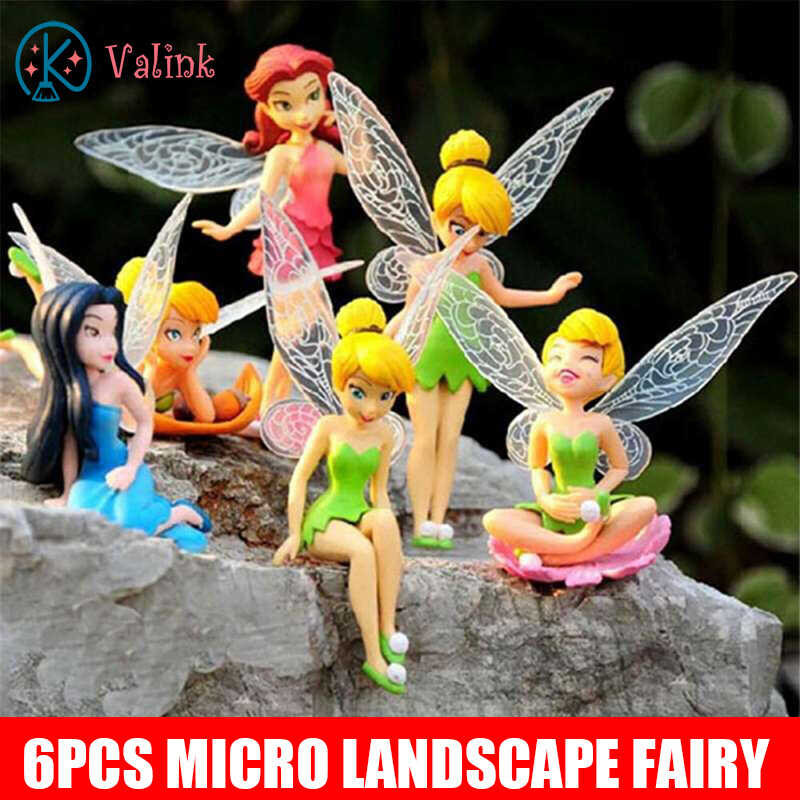 6 pcs/Set COD Princess Model Tinkerbell Wonderful Little Doll Action ...