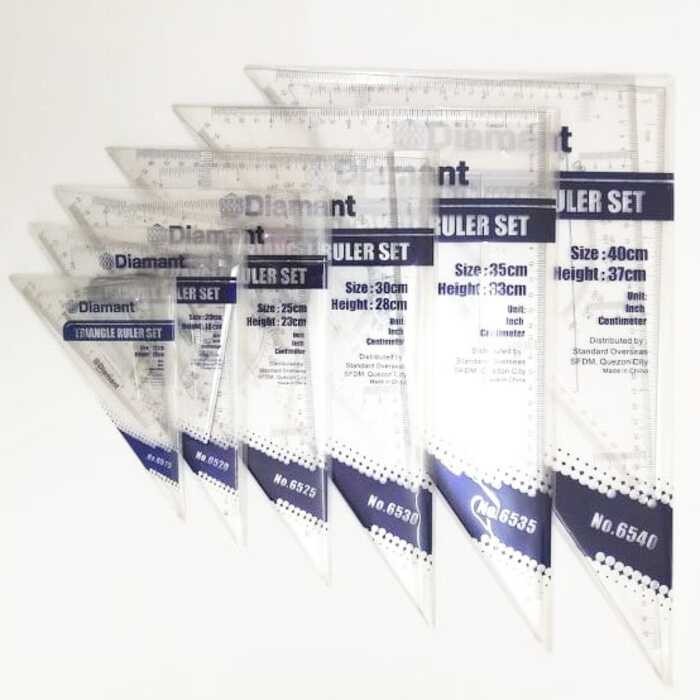 LY COD DiAmAnt Ng 3060 45 Degree TriAngle Ruler Set NA MAy PulgAdA At ...