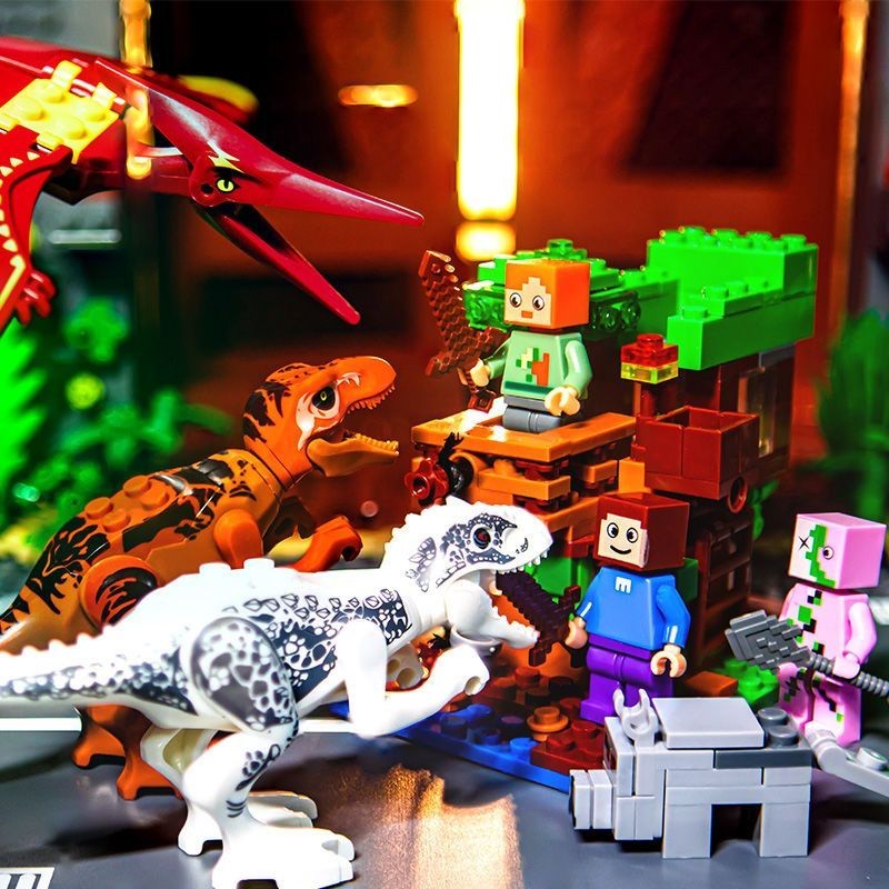 Big Size Dinosaur Building Blocks – Set of Brachiosaurus, Therizinosaur ...