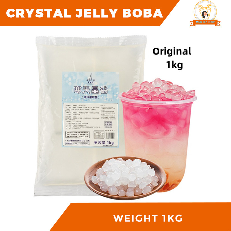 1kg Crystal Boba Crystal Jelly boba Pack Sinkers For Milktea Fruit Tea ...