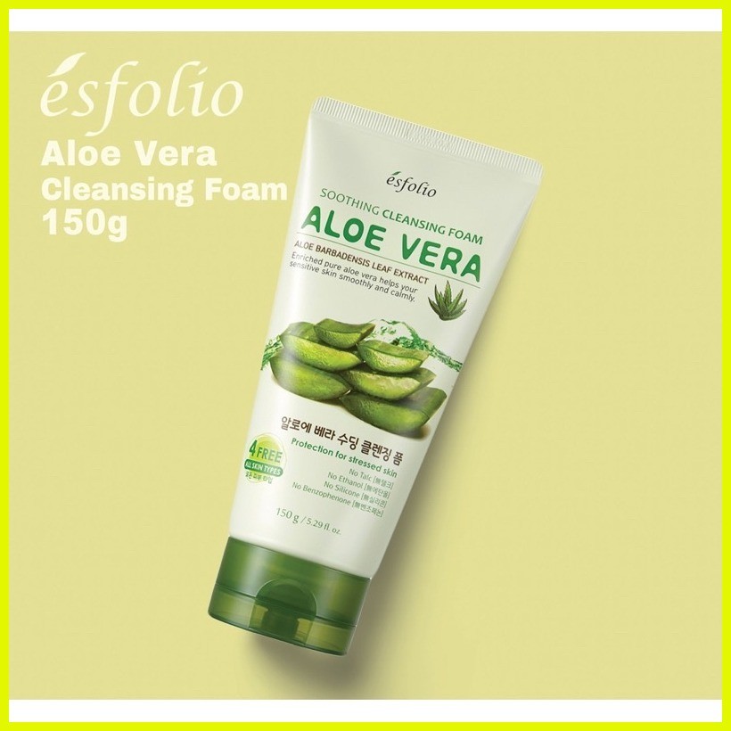 ☪ Esfolio Aloe Vera Soothing Cleansing Foam (March 12, 2024 Expiration ...