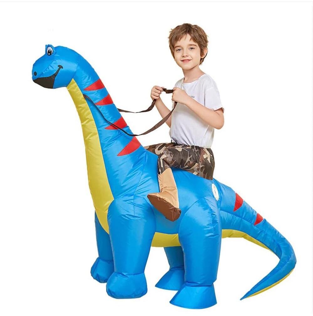 §≈ Kids Dinosaur Iatable Anime Riding Diplodocus T Rex Air Blow Up ...