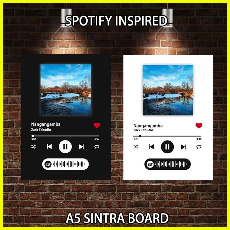 Spotify Inspired - Customizable Sintra Board Display | Shopee Philippines