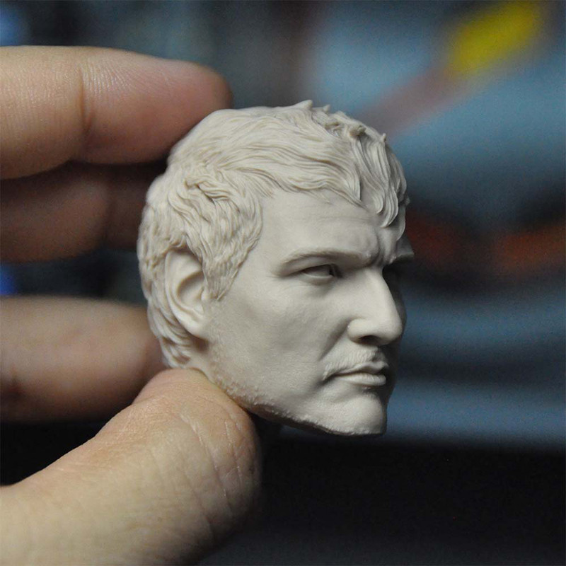 Blank ♀ 1/6 Scale Pedro Pascal Head Sculpt Unpainted Fit 12" Figure ...