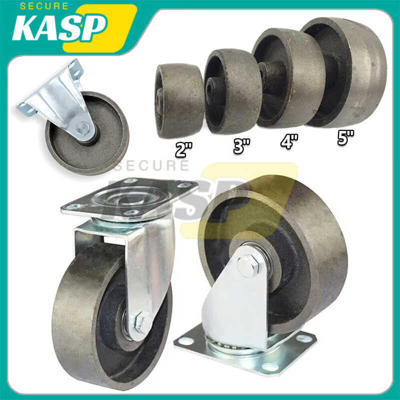 COD- Heavy Duty Metal Caster Wheel Trolley Wheels Fixed/Rotate (With ...