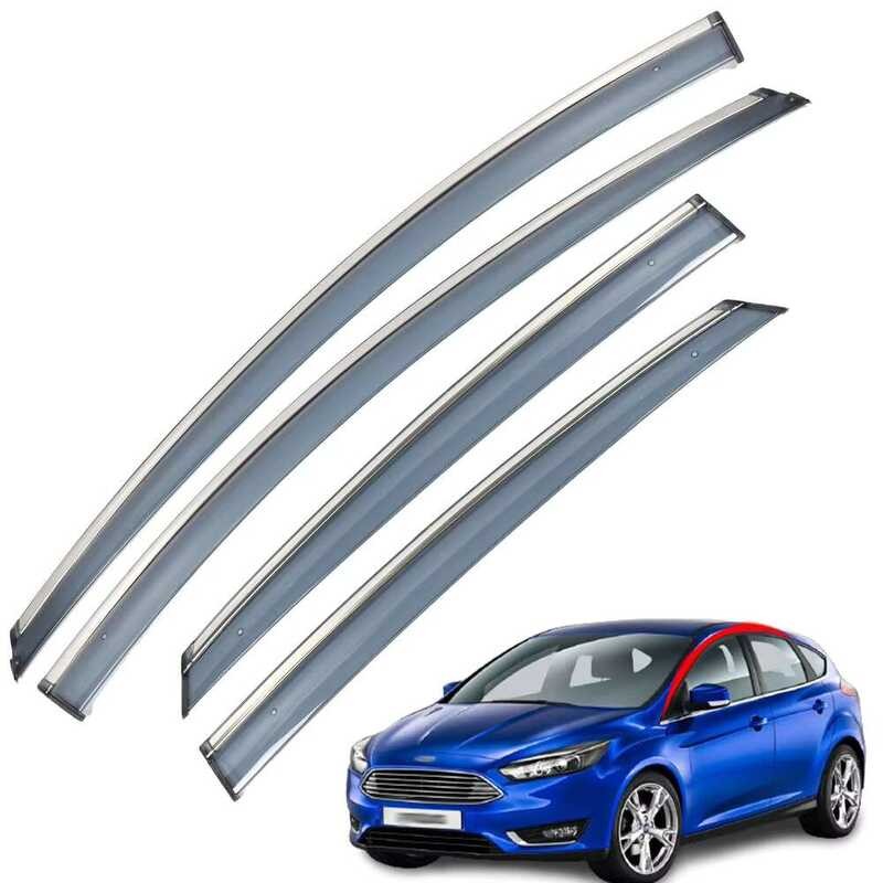 Car Accessories Rain Guard Deflectors Window Visor For Ford Focus 2012 ...