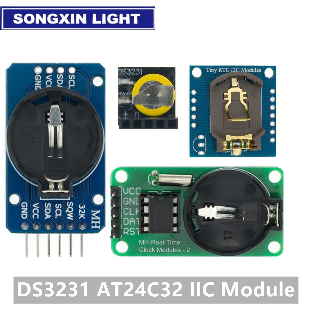 DS3231 AT24C32 IIC Module DS1302 Precision Clock Module DS1307 Memory module mini module Real ...