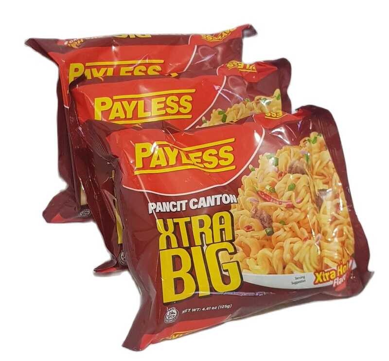 PAYLESS Pancit Canton XTRA BIG HOT Flavor (Pack Of 12 Pcs X 130 Grams ...