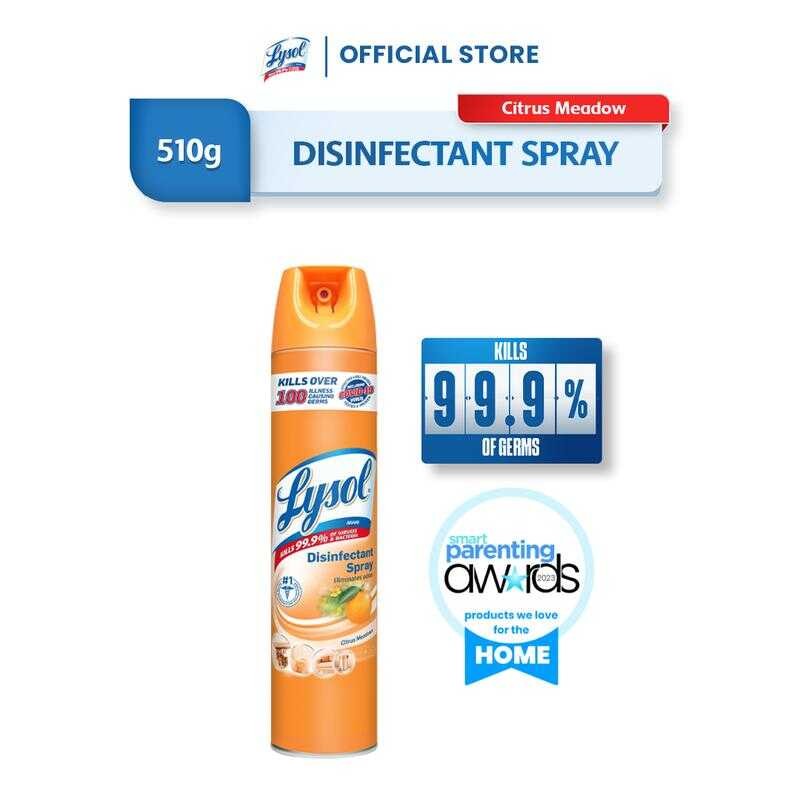 Lysol Disinfectant Spray Cleaner Citrus Meadows 510 G | Shopee Philippines