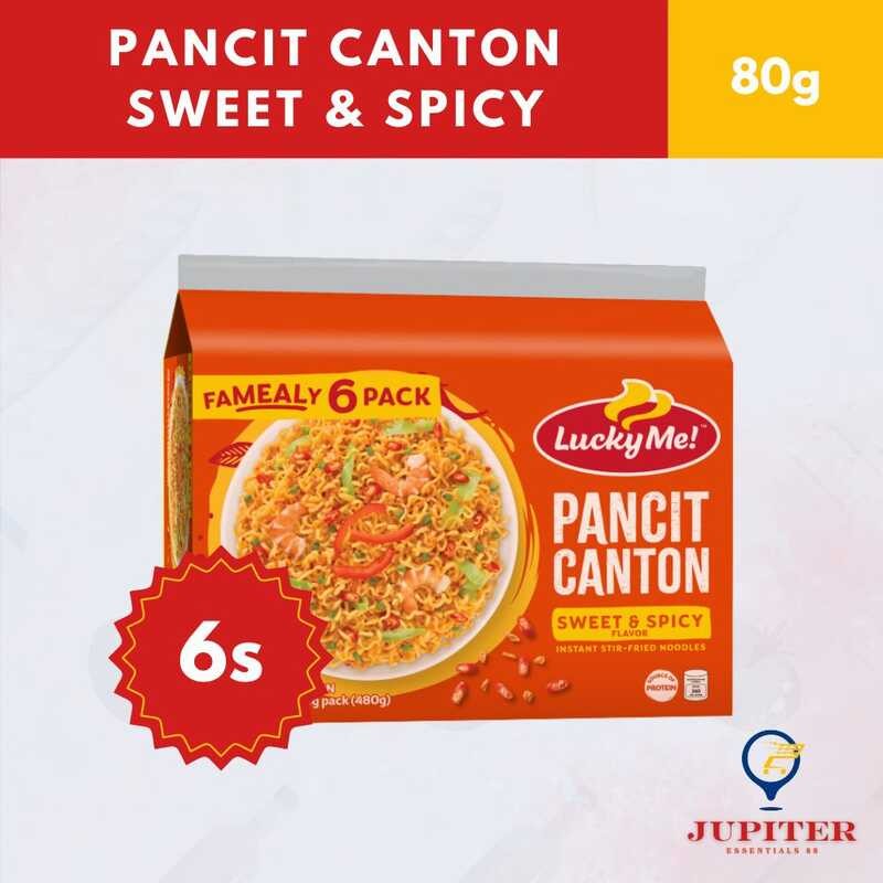 Lucky Me Pancit Canton Sweet And Spicy 80G X 6 215 Fcf 5C4 | Shopee Philippines