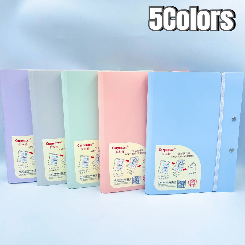 A4/Long Foldable Clear Book Loose Leaf File Folder Clearbook Paper ...