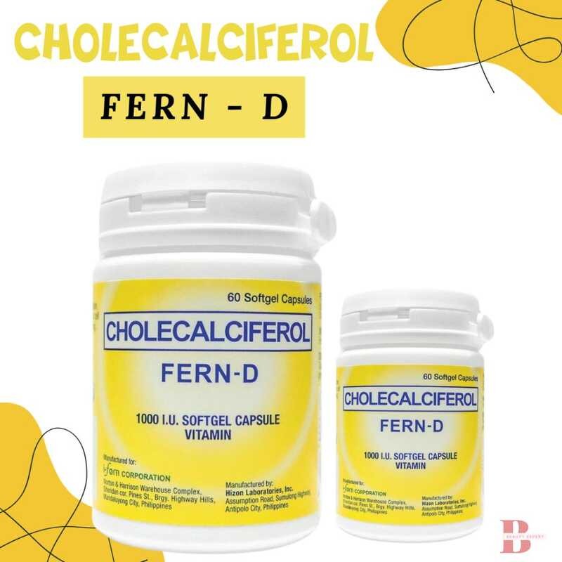 Ifern-D Original Fern D 60 Cholecalciferol Softgels D3 1000 I.U. Vitamin Capsule | Shopee ...